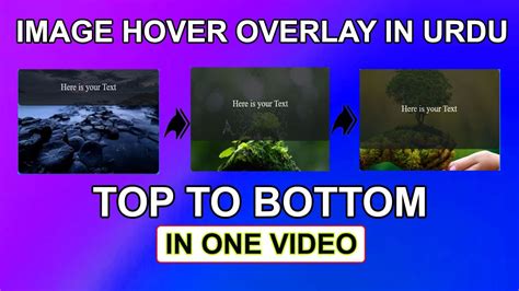 How To Create Image Hover Overlay Slide From Top To Bottom In Hindi Itswbz Youtube