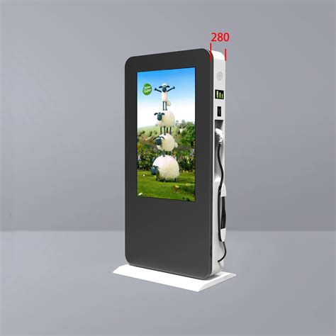 55 Inch Customized Outdoor EV Charging Pile LCD Display With HD And HDMI Port Of Us And EU