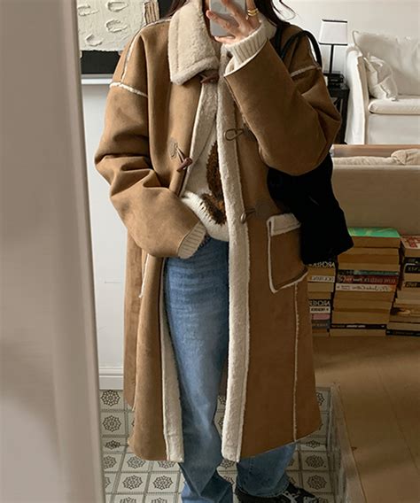 ☃️롱무스탕무스탕코트 Mjk430 윙카 안감퍼 롱 무스탕