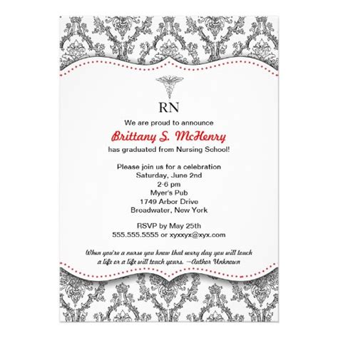 Personalized Pinning Ceremony Invitations