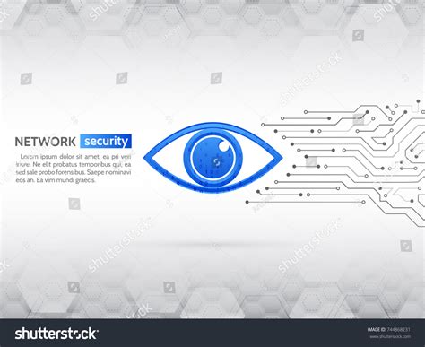 Eye Cyber Security Concept Network Data Stock Vector Royalty Free 744868231 Shutterstock