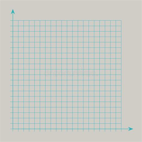 Grid Paper Mathematical Graph Cartesian Coordinate System With X Axis