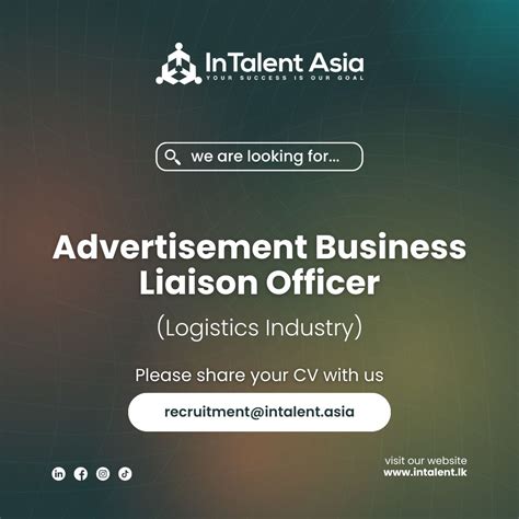 Intalent Asia On Linkedin Intalentasia Jobvacancy Hiring Advertisementbusinessofficer