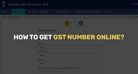 How To Get Gst Number Online