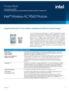 Intel Wireless AC Product Brief Intel Wireless Ac Product Brief Pdf PDF PRO