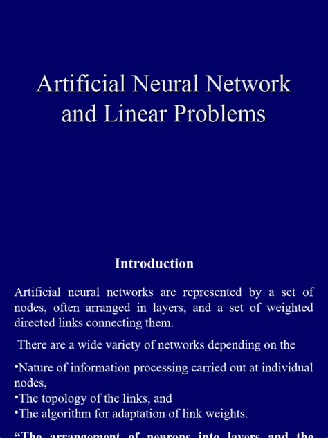 Lect 7 Single Layer Nn Pdf Artificial Neural Network