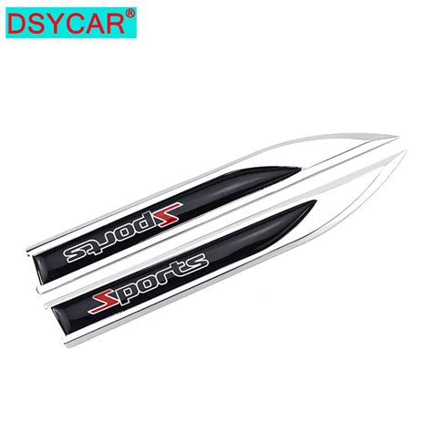 Dsycar 스포츠카 트렁크 사이드 윙 금속 엠블럼 배지 스티커 데칼 자동차 오토바이 스티커 1 쌍차량용 스티커 Aliexpress