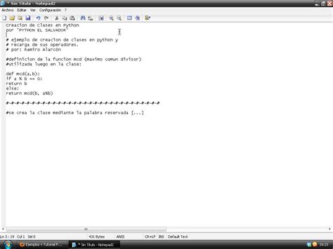 Python El Salvador CLASES EN PYTHON