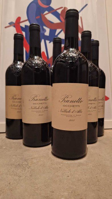 2002 Prunotto Occhetti Nebbiolo Dalba Piedmont 6 Bottles 075l Auction Online Catawiki
