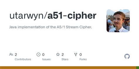 Github Utarwyna51 Cipher Java Implementation Of The A51 Stream Cipher