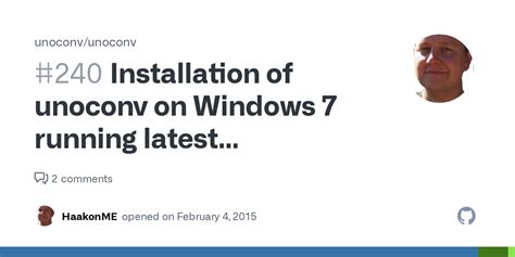 installation of unoconv on windows 7 running latest libreoffice 4 4