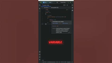 Phpstorm Inline Variable Refactor Youtube