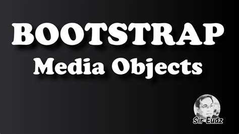 Bootstrap 4 Media Objects By Sir Eudz Youtube