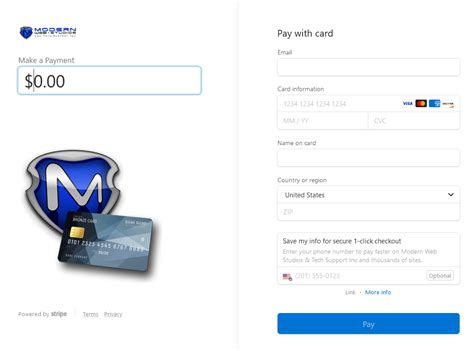 Creating A Stripe Payment Link Modern Web Studios And Tech Support Inc
