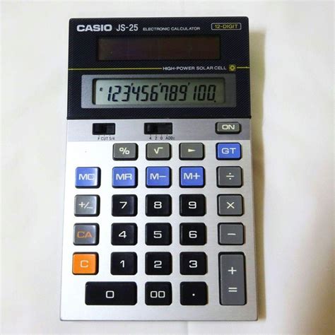 【中古】カシオ計算機 Casio Js 25 加算式電卓・本体のみ メルカリ