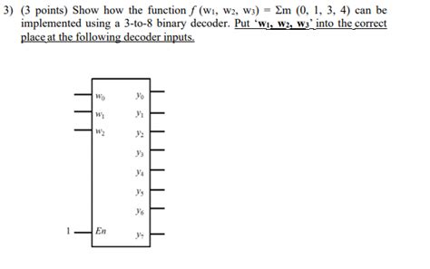 solved 3 3 points show how the function f w1 w2 w3