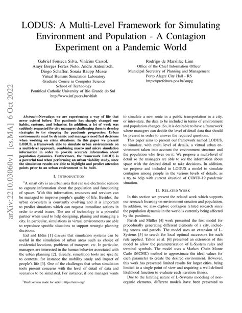 pdf lodus a multi level framework for simulating environment and