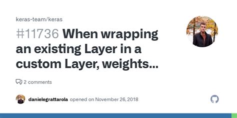 When Wrapping An Existing Layer In A Custom Layer Weights Are Not Updated · Issue 11736