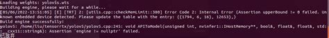 Assertion `engine != nullptr' failed. 已放弃 (核心已转储) · Issue #75 · wang-xinyu/tensorrtx · GitHub