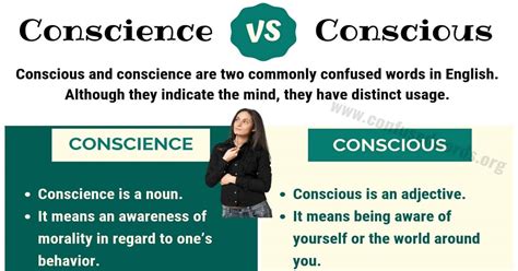 conscience vs conscious how to use conscious vs conscience correctly