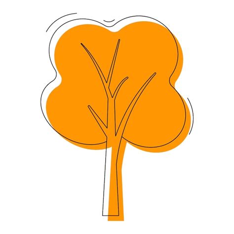 Premium Vector Tree Icon Isolated On White Background Flat Vector Illustration