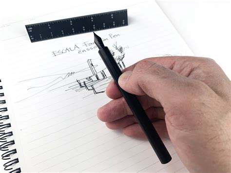 Escala Is A Scale Ruler Pen By Ensso With Imperial And Metric Scales