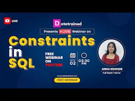What Are Constraints In SQL Structured Query Language DataTrained