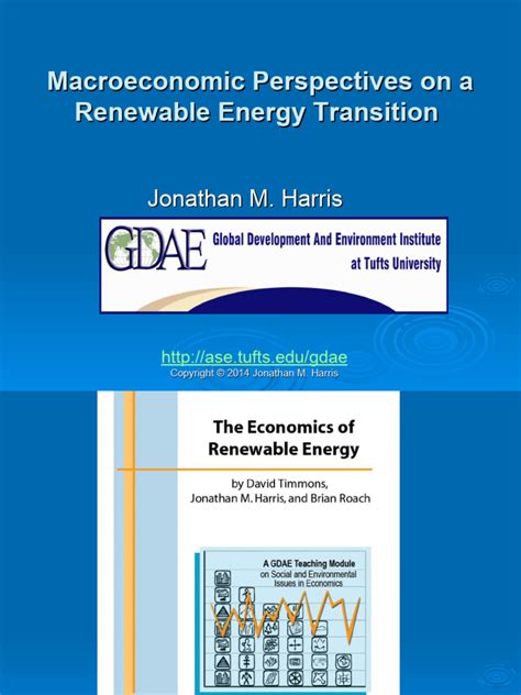 Macroeconomic Perspectives On A Renewable Energy Transition Pdf