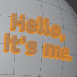 Project Text Into Round Surface In Blender