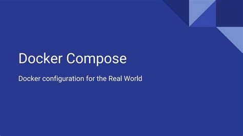 Docker Compose Ppt