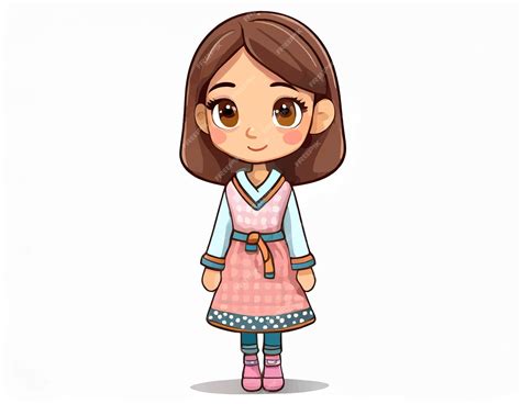 Premium Vector Girl Shy Character