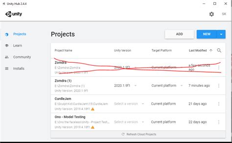 How Do I Permanently Remove A Project From My Hub Questions And Answers Unity Discussions