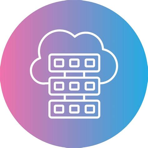 Cloud Computing Line Gradient Circle Icon 43437200 Vector Art At Vecteezy