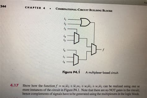 Solved 244 Chapter 4 Combinational Circuit Building Blocks