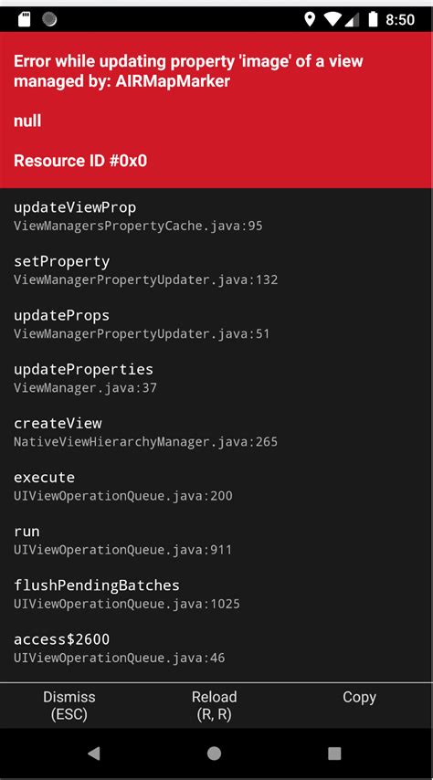 Error While Updating Property Image Of A View Managed Byairmapmarker