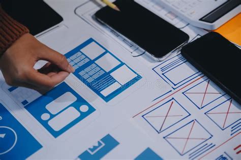 Ux Ui And Programming Development Technology Stock Image Image Of