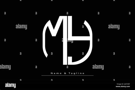 Alphabet Letters Initials Monogram Logo My Ym Stock Vector Image And Art Alamy