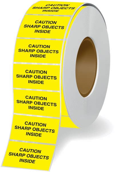 Caution Sharp Objects Labels To Ensure Workplace Safety Seton Seton