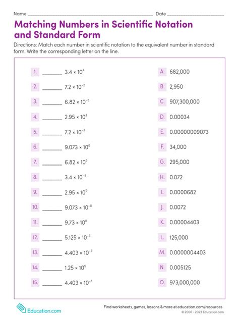Scientific Notation 10 Pdf