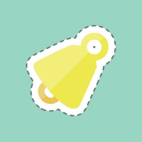 Sticker Line Cut Sound Active Suitable For Mobile Apps Symbol Simple