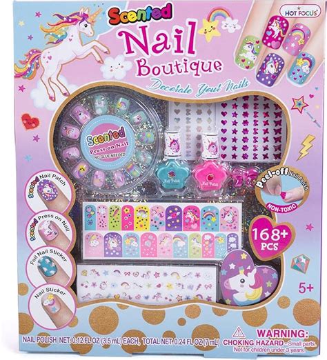 Hot Focus Scented Nail Boutique 168 Piece Unicorn Nail