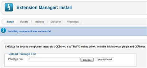 CKEditor For Joomla Installation CKSource Docs