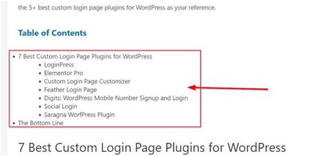 How To Create Table Of Contents In Wordpress Without Plugin