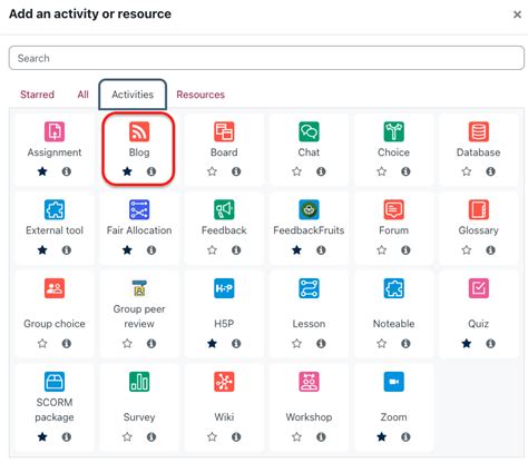 how to create and use a moodle blog learning and teaching