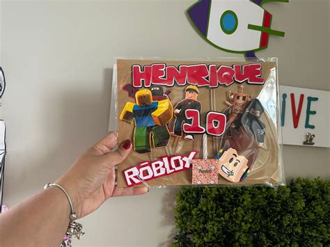 Cake Topper Roblox Birthday Etsy