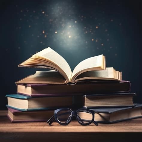 Premium Ai Image Reading Concept With Open Book Generative Ai