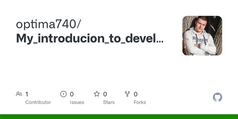 Github Optima740myintroduciontodevelopcsharp