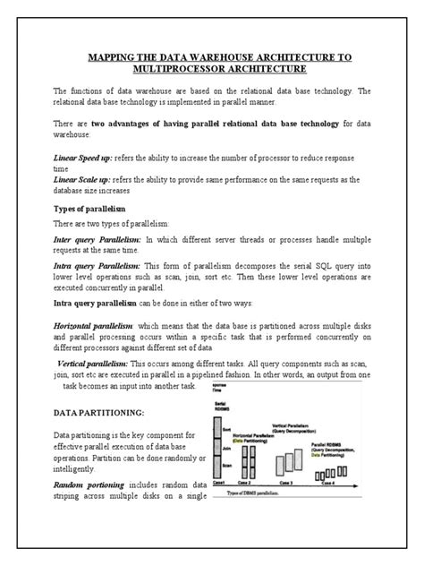 mapping datawarehouse architecture pdf parallel computing databases