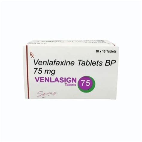 Venlafaxine 75 Mg Tablets At ₹ 80stripe Anti Anxiety And Anti