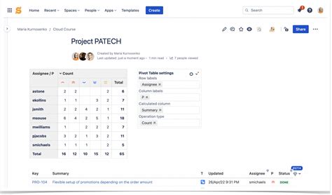 Table Filter And Charts With The Jira Macro